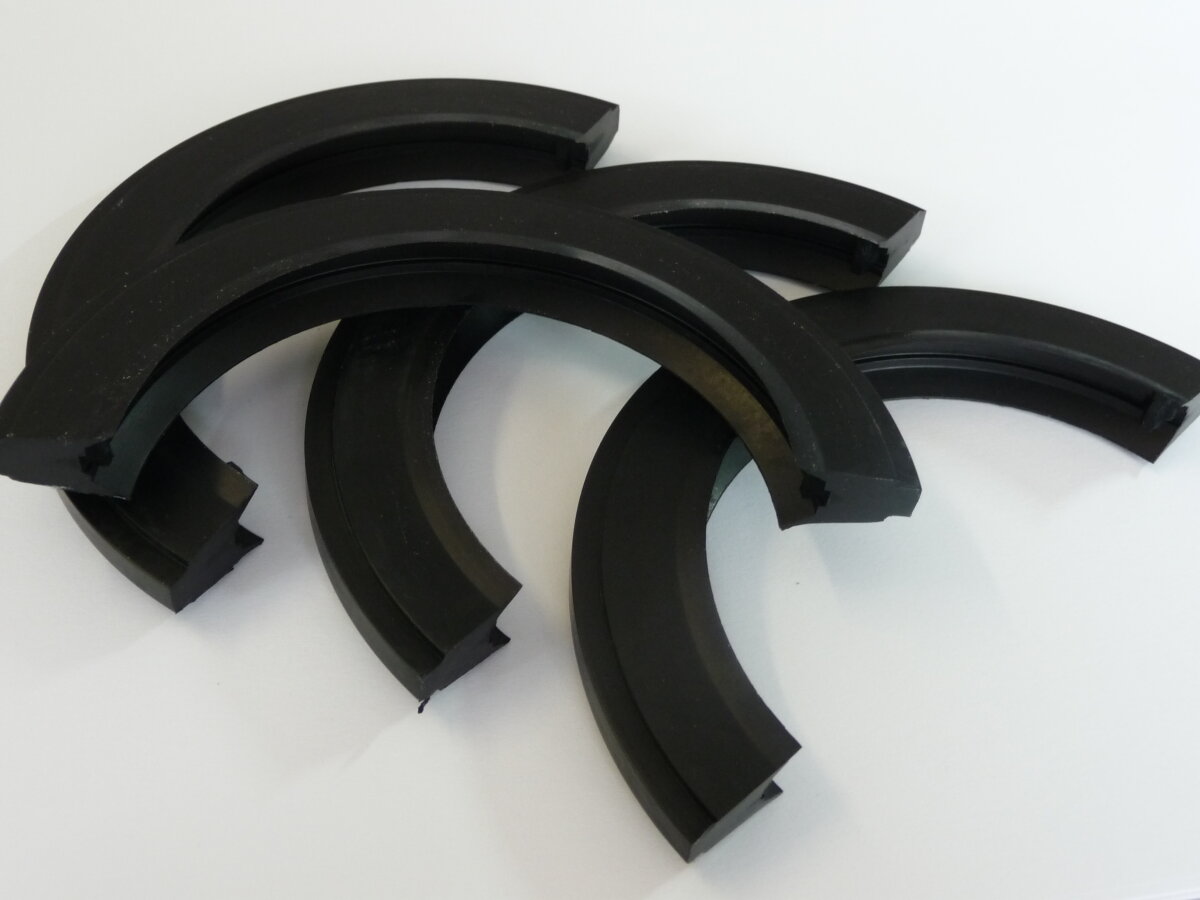 Zweilippen-Gummidichtung TSN 512 G ( 1 Set = 4 Hälften ) - DSwaelzlag, 6,50