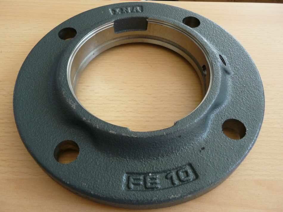 Gehäuse, rund, vierloch, GG.FE10-N - INA ( 90x165x27,5mm ) - DSwaelzl ...