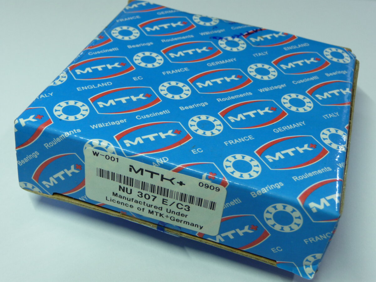 Zylinderrollenlager NU307-E-C3 - MTK - verstärkte Ausführung, Stahlkä ...